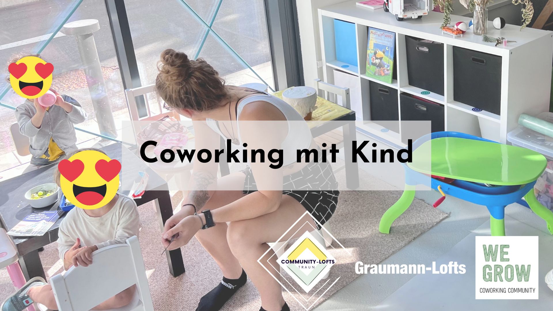Coworking mit Kind in Traun - Graumann-Lofts